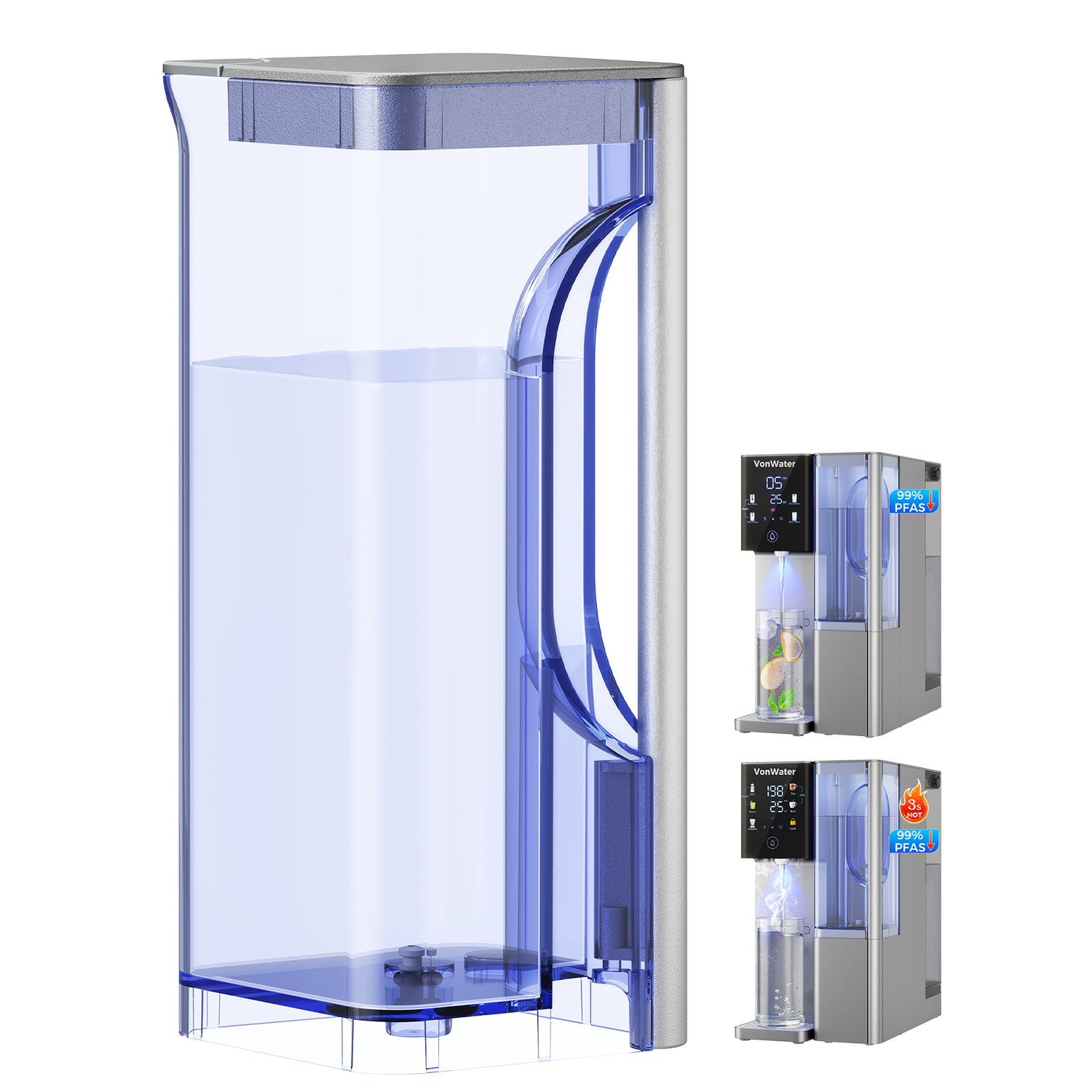 41oz Portable Pure Water Pitcher For CT910 Series Countertop RO System ...