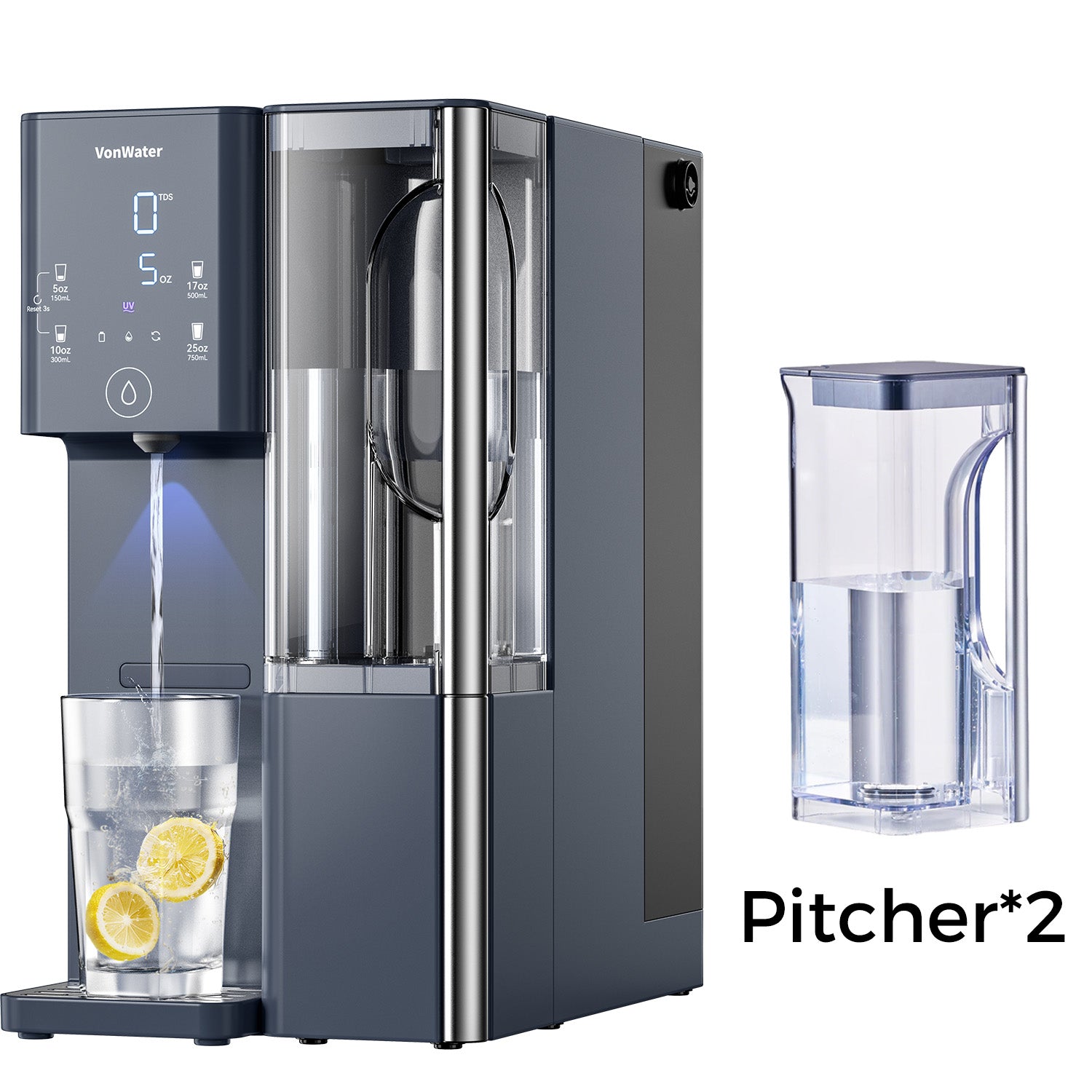 528Gallon Countertop RO Water System with Extra Pitcher| Combo – VonWater